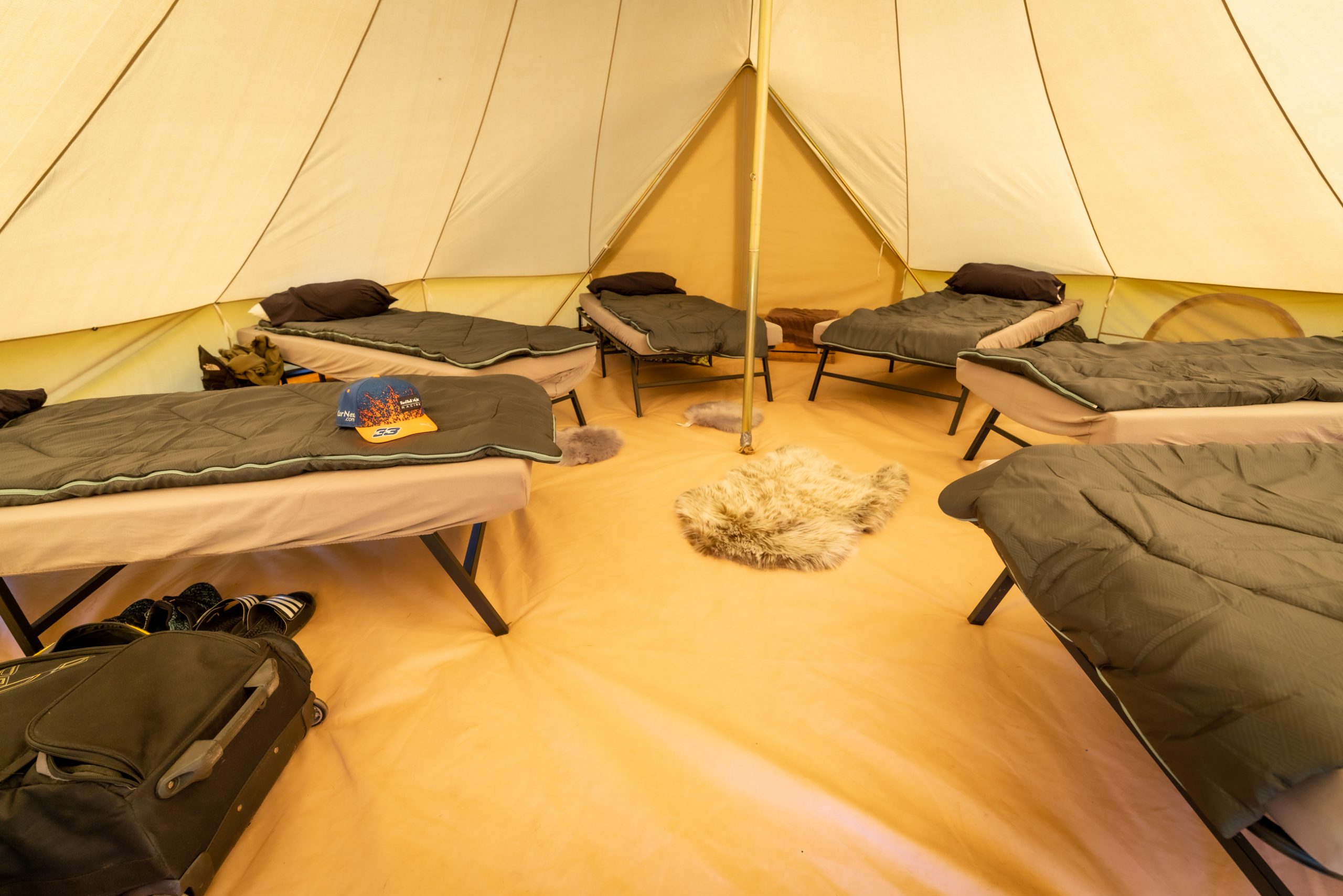Tipi tent 6-person: €217,- P.P. - Circuit Camping